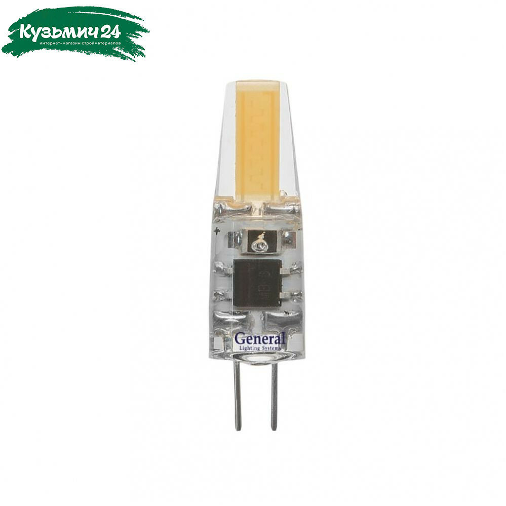 Лампа светодиодная General Lighting Systems GLDEN-G4-7-C-220-6500, силикон, 661445
