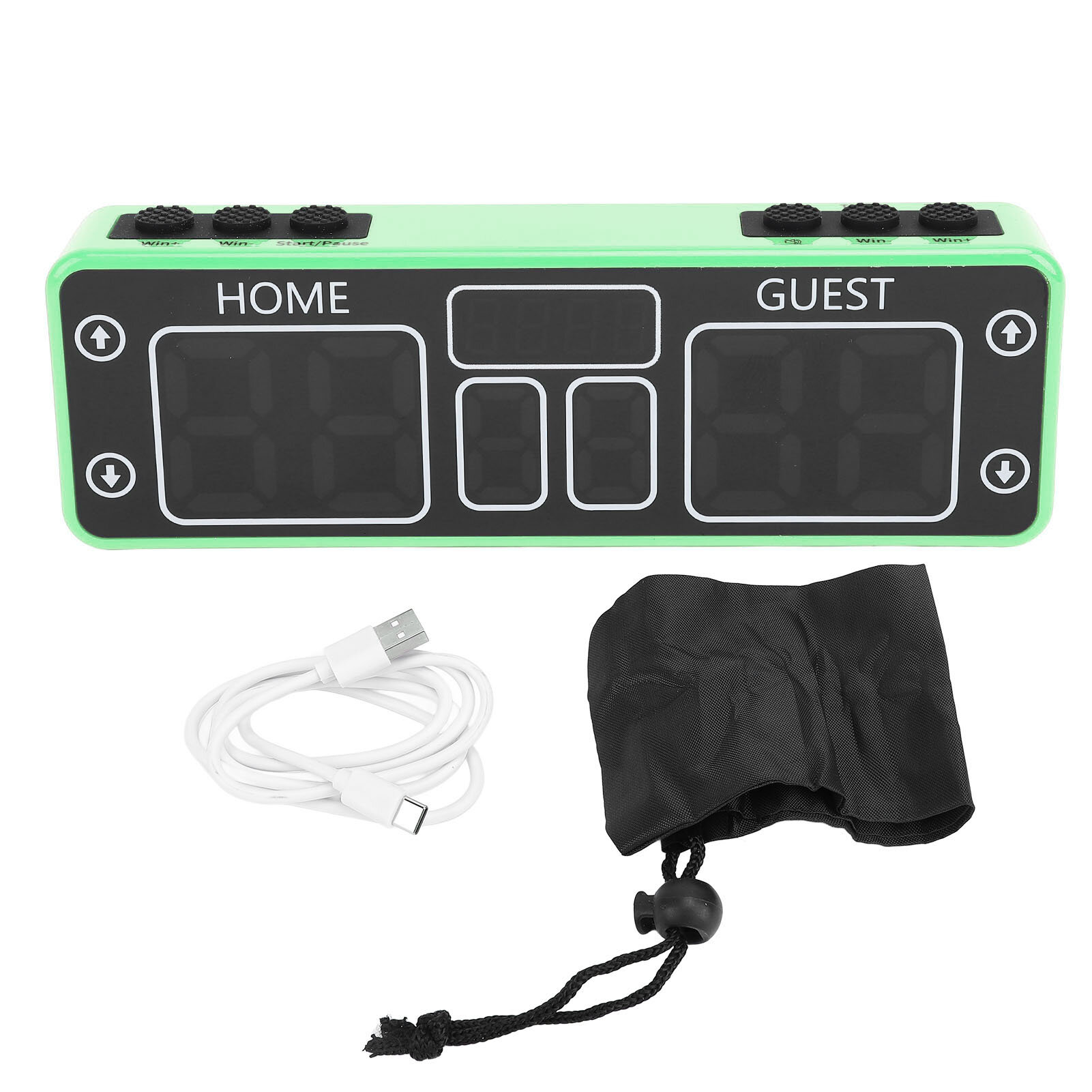 Электронное табло для счета, LED, питание от батареи 2000 мАч, зеленое.