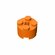 Оранжевый Lego блок 2x2, Цвет: 021