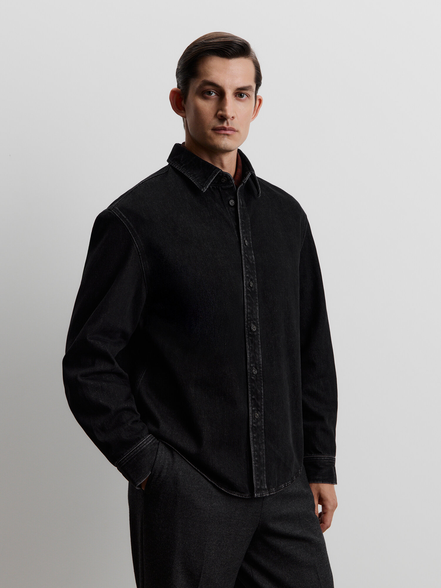 Рубашка из денима