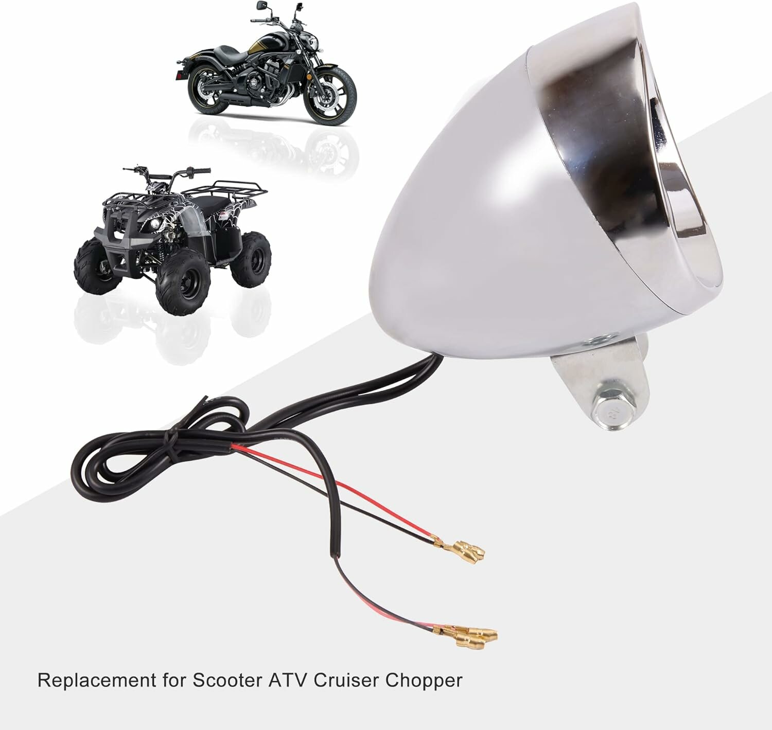 Фара светодиодная 12 В для мотоцикла, скутера, квадроцикла