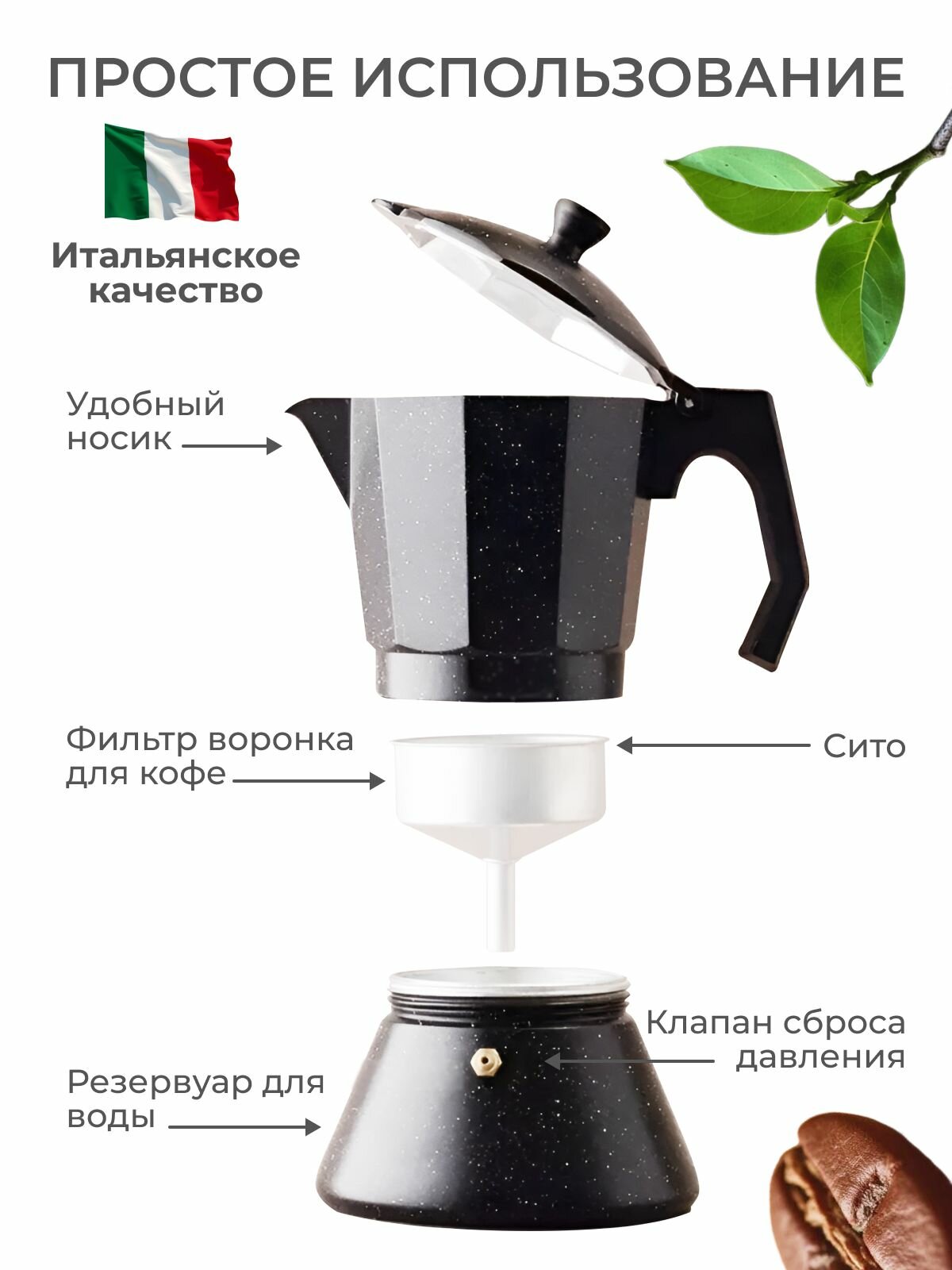 Гейзерная кофеварка — фото 1