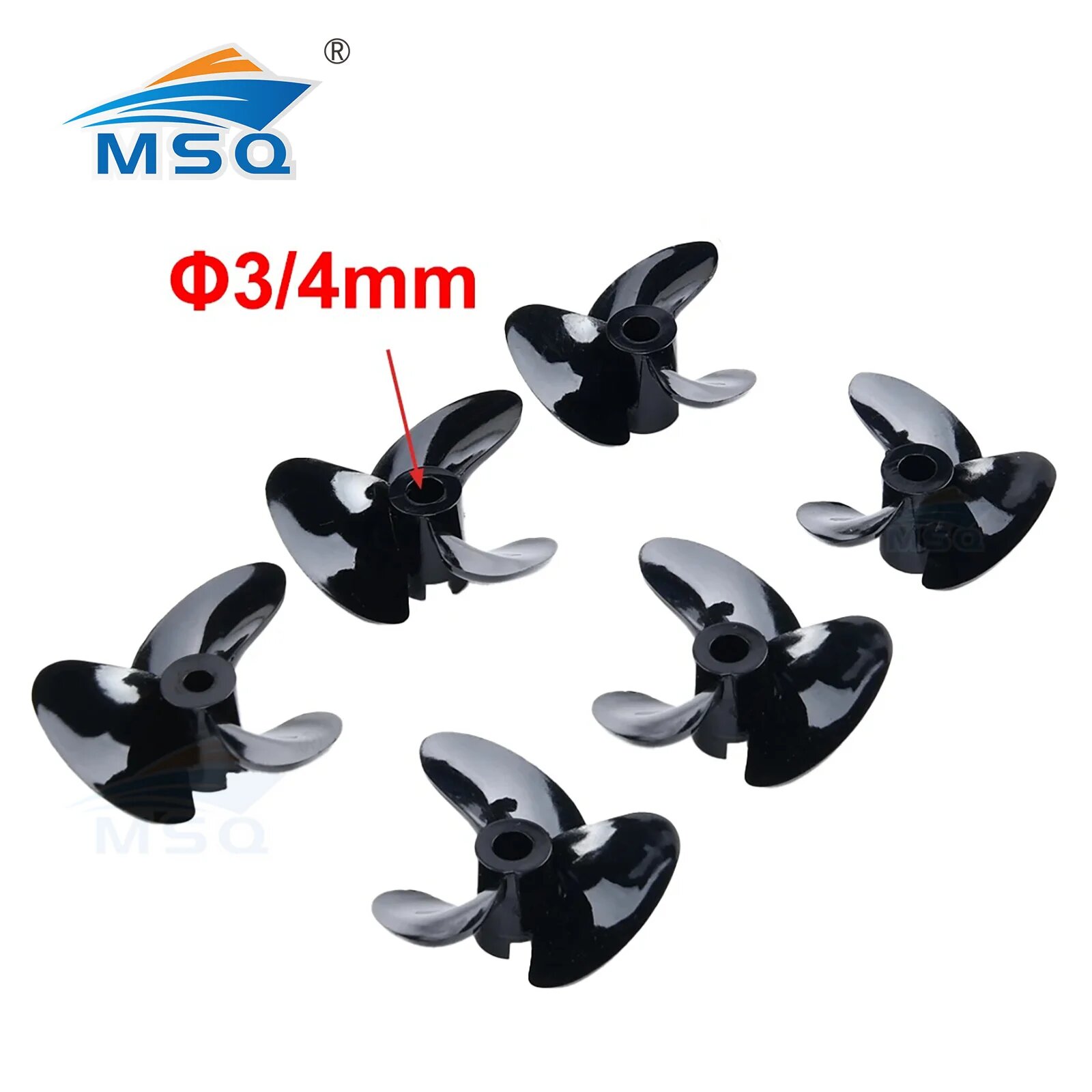 Пропеллер для лодки MSQ, 3 лопасти, D26mm Reverse