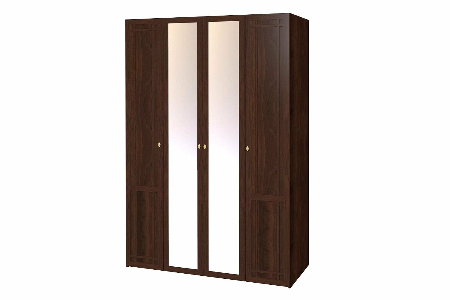 Шкаф для одежды Hoff Sherlock с зеркалом модульный, 160х230х57,9 см, цвет орех шоколадный