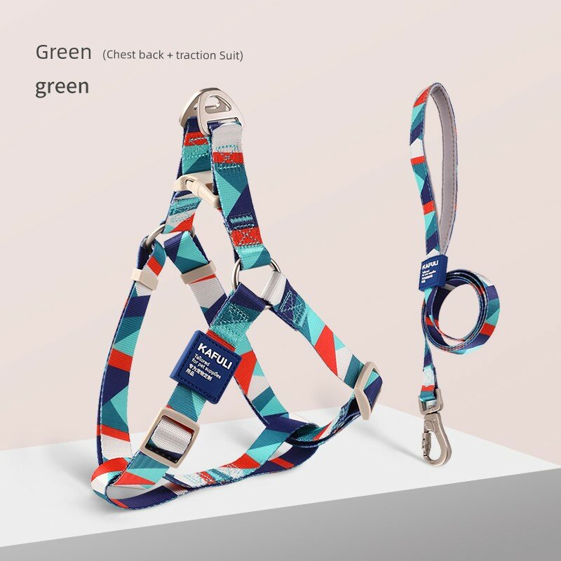 Собачий пояс и поводок XL, Окружность груди 61-87 см, Ширина ремня 2.5 см, Подходит для собак до 70 фунтов