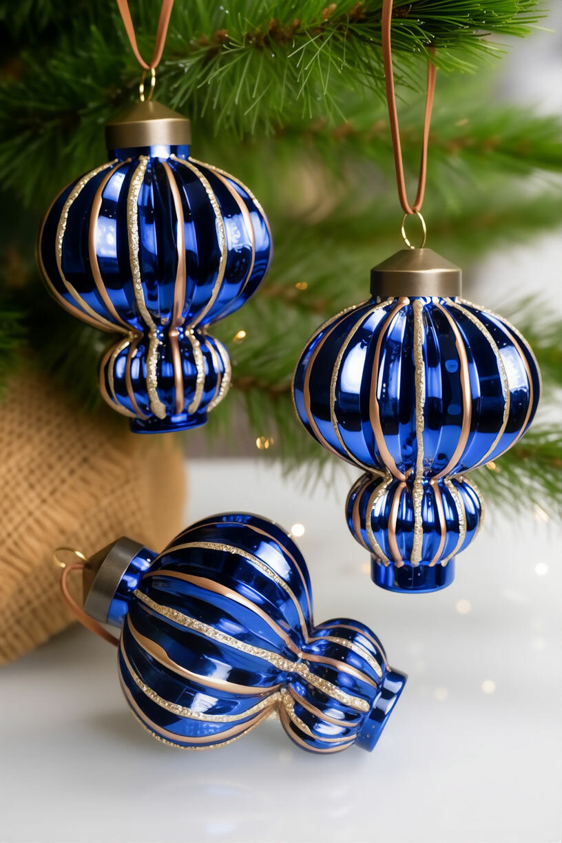 Набор ёлочных украшений базиано, стекло, 10 см, 3 шт, Winter Deco 4060250