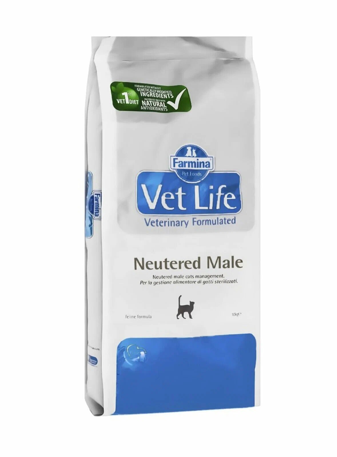 Сухой корм для кастрированных котов Farmina Vet Life Neutered Male, 10 кг