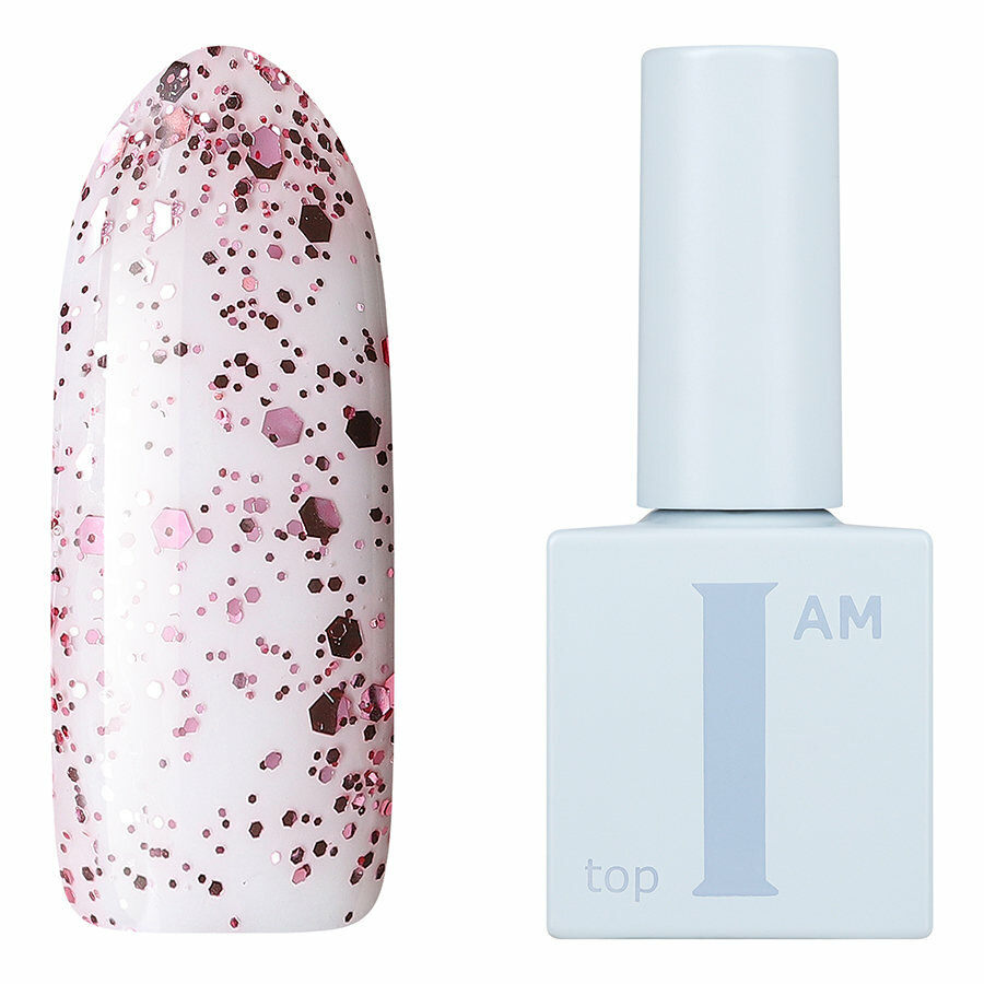 I AM, Топ для гель-лака №22 - Pink, 9 мл