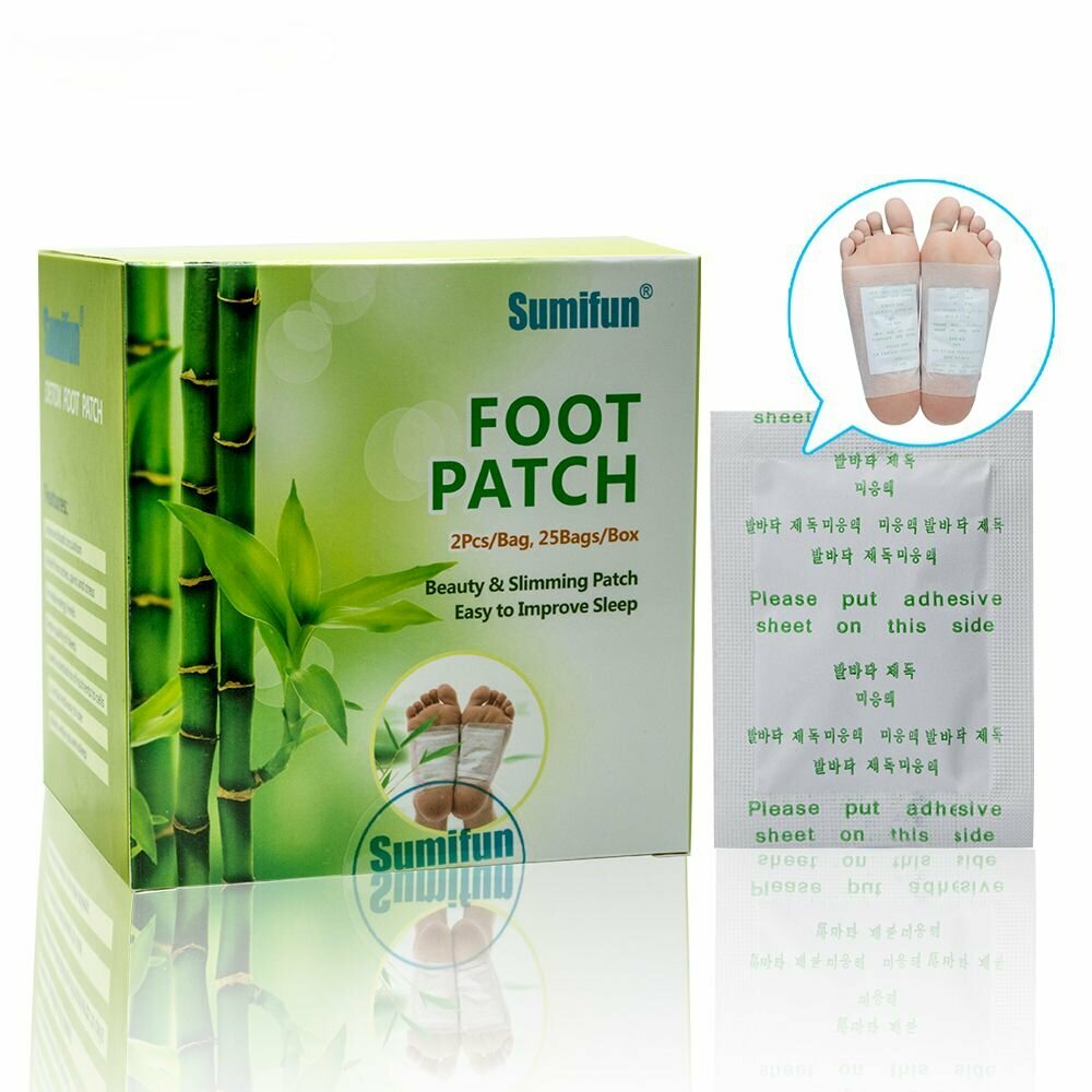 Киноки детокс патчи для ног - подушечки для тела токсины 10 шт.