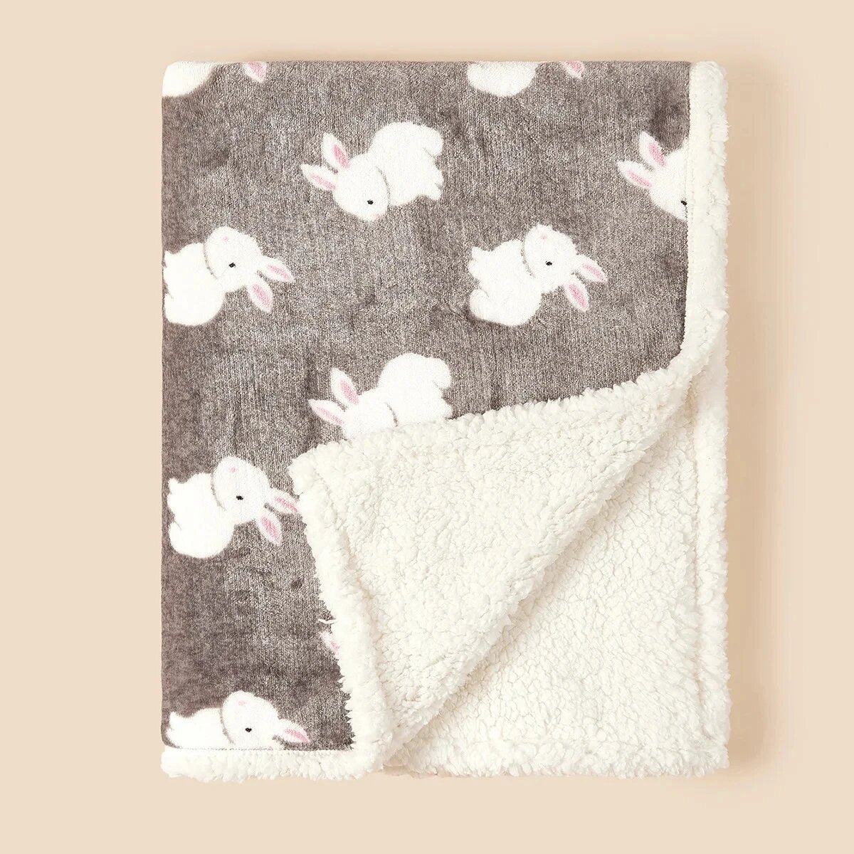 Детское одеяло из флиса с зайчиками, rabbit