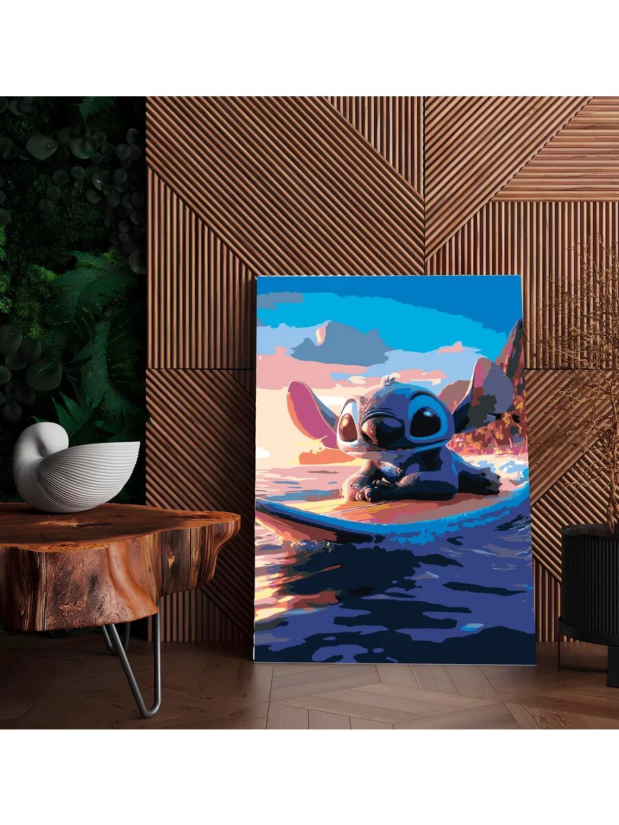 Картина по номерам Стич_Пришелец_Мультяшка