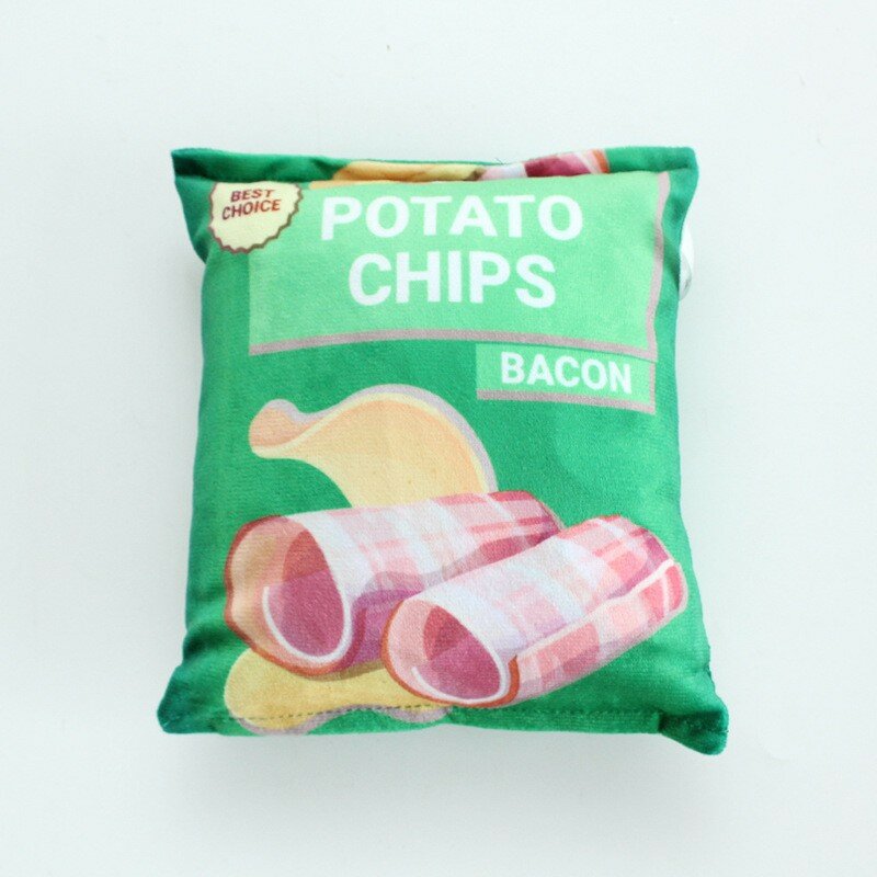 Новая звуковая бумажная игрушка-чипсы, устойчивый к укусам плюш, скрежетание зубами, удовольствие от себя и снятие