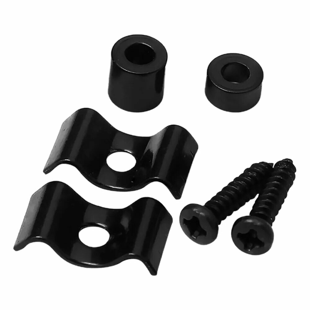 Фиксатор Струн Для Электрогитары, Черный, 1.30X0.70X0.20 См, Нержавеющая Сталь, 1 Комплект, Устойчивость Струн