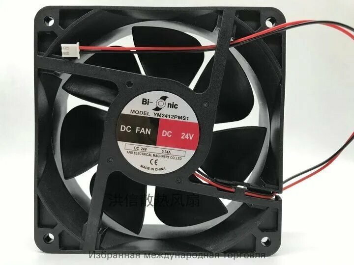 YM2412PMS1 Bi-onic 12038 Вентилятор охлаждения DC24V 0.34A 0. Осевой вентилятор