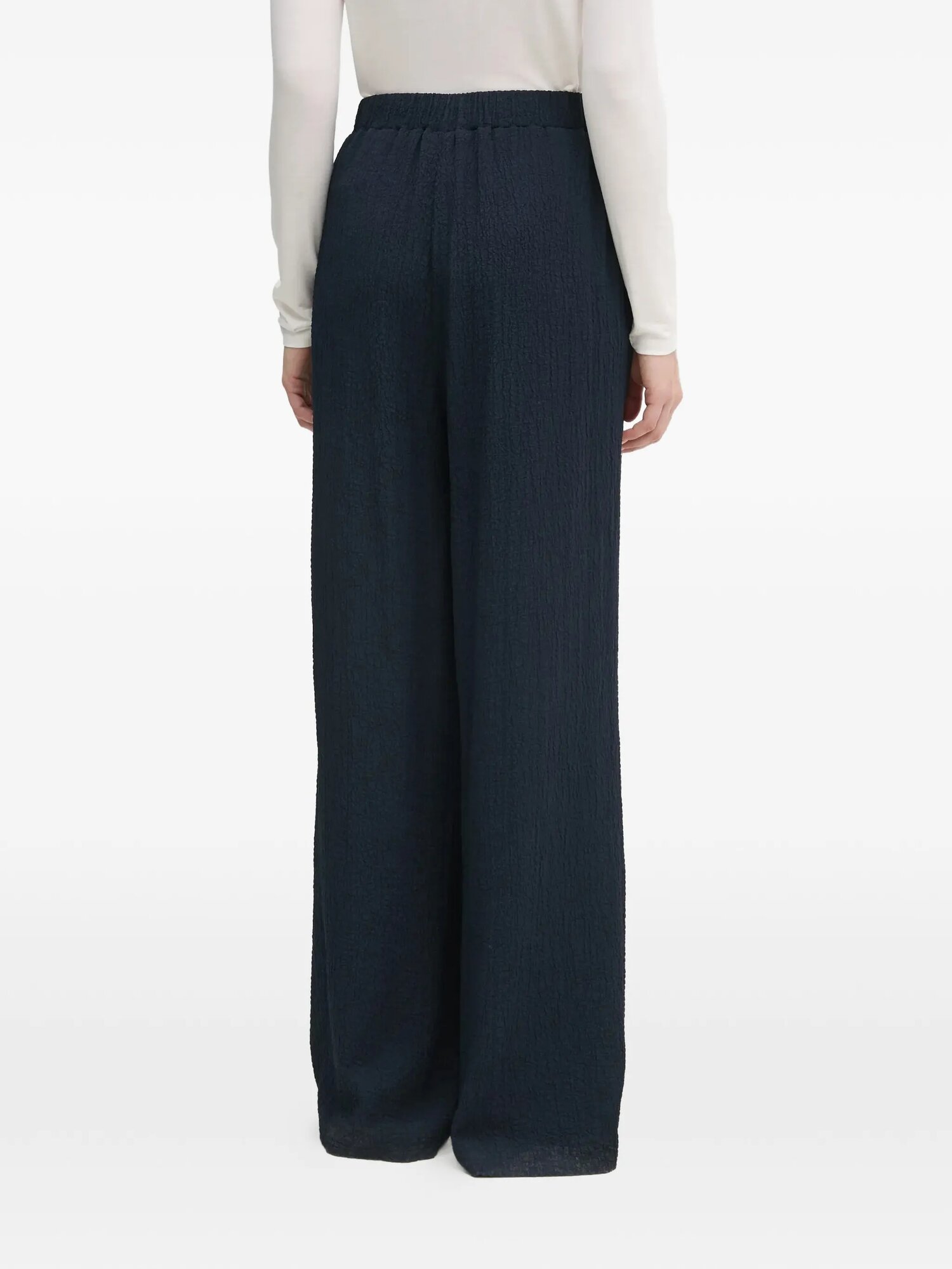 Брюки палаццо Joseph Ribkoff Drawstring palazzo pants, размер 44, Синий принт — фото 1