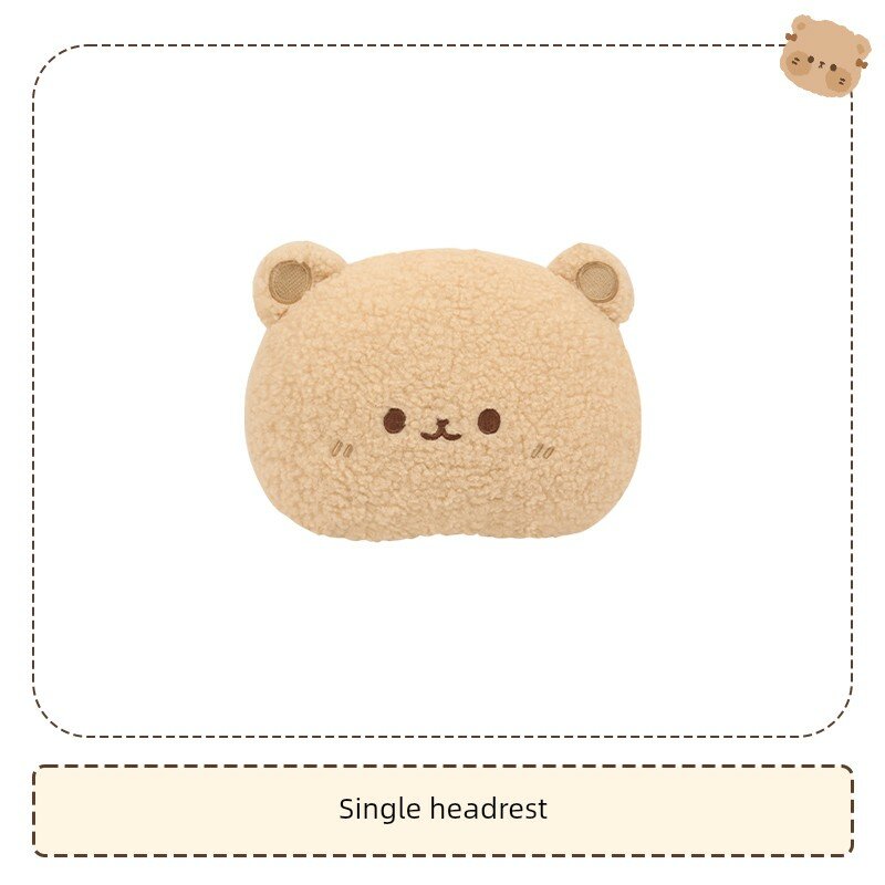 Зимняя плюшевая накидка на сиденье автомобиля с милым мультяшным медведем, теплая накидка на сиденье, женская