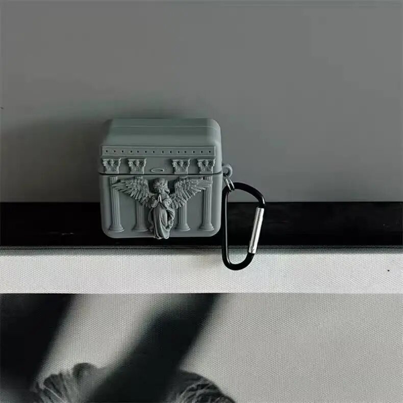 Для Huawei Freebuds 4 4i 4E 5 5i 6 6i SE2 SE3 Pro 2 3 4 чехол для наушников с зажимом 3D Бог Ангел силиконовая защитная коробка для наушников