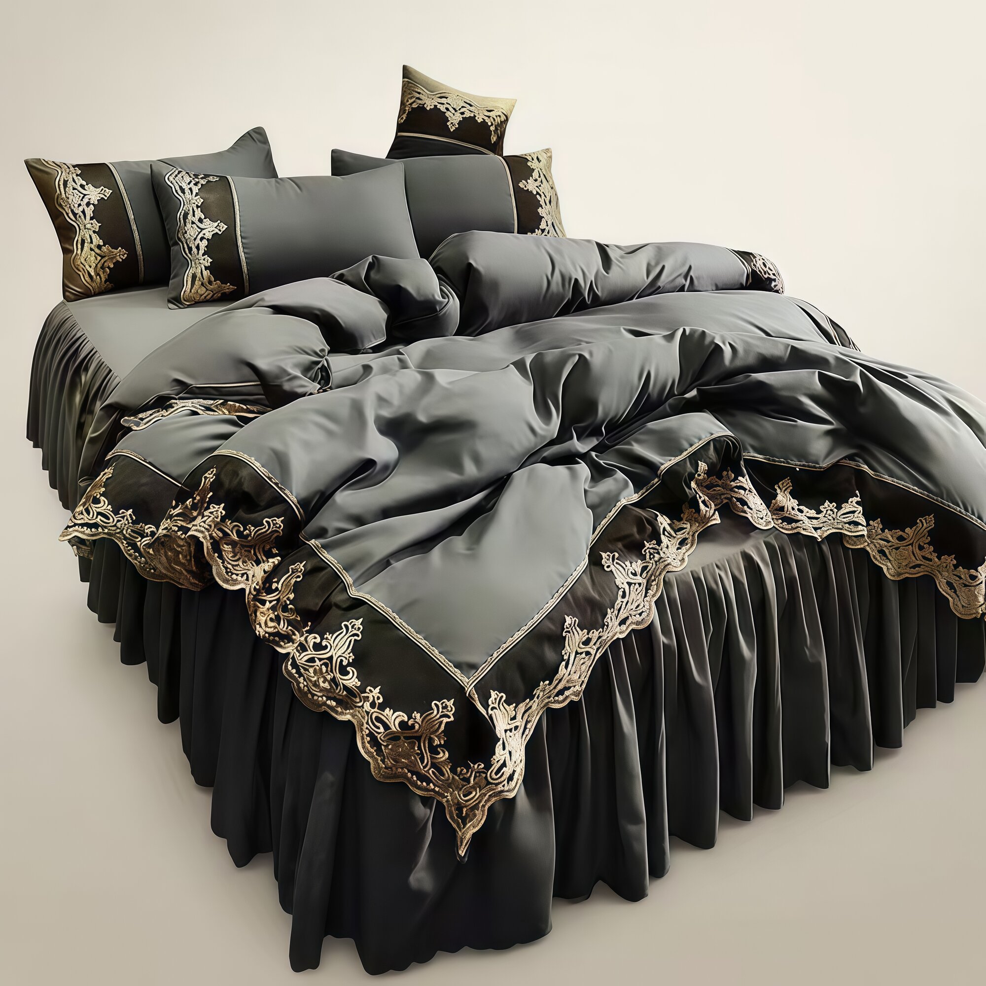 Покрывало с наволочками, Волокно с размерами: 180 см х 220 см