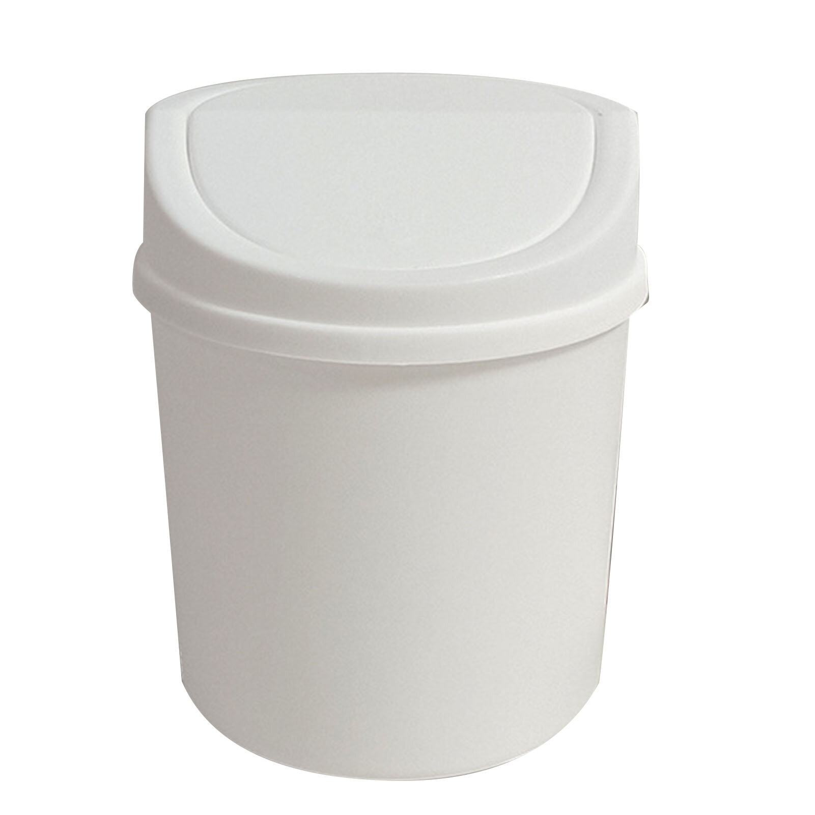Desktop Garbage Bin Creative Flip Cover Mini Waste Paper Basket Storage Box Organizer with Lid For Office