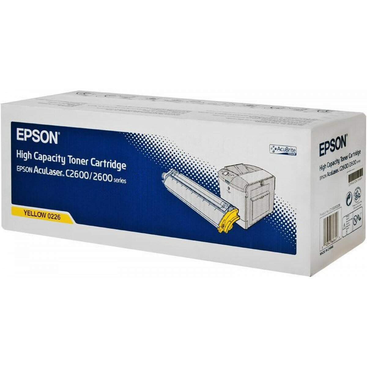 Тонер-картридж EPSON AcuLaser C2600 yellow C13S050226, оригинал