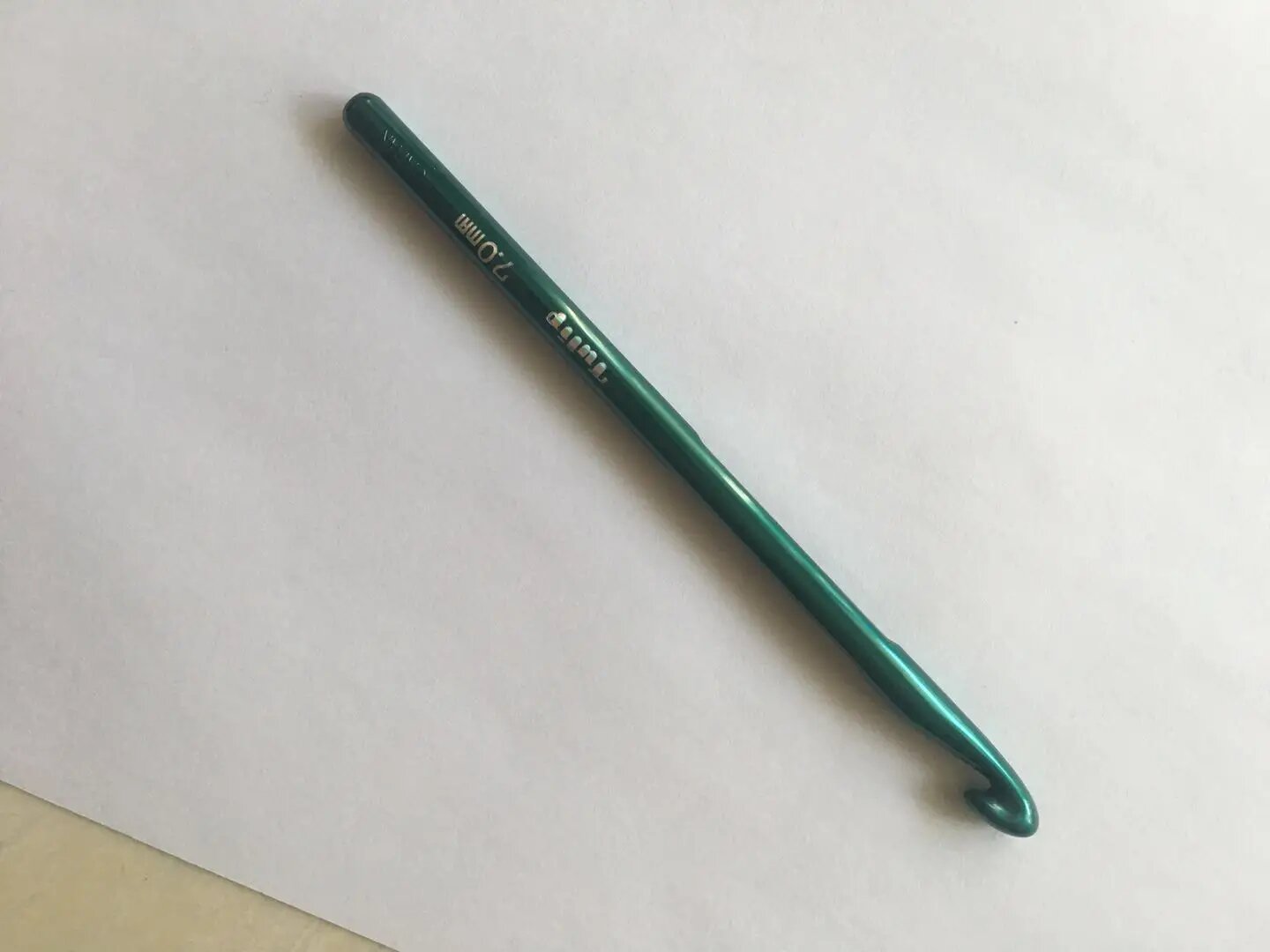 Японский крючок для вязания Hiroshima 10 мм Изумрудный, 7MM 1pc