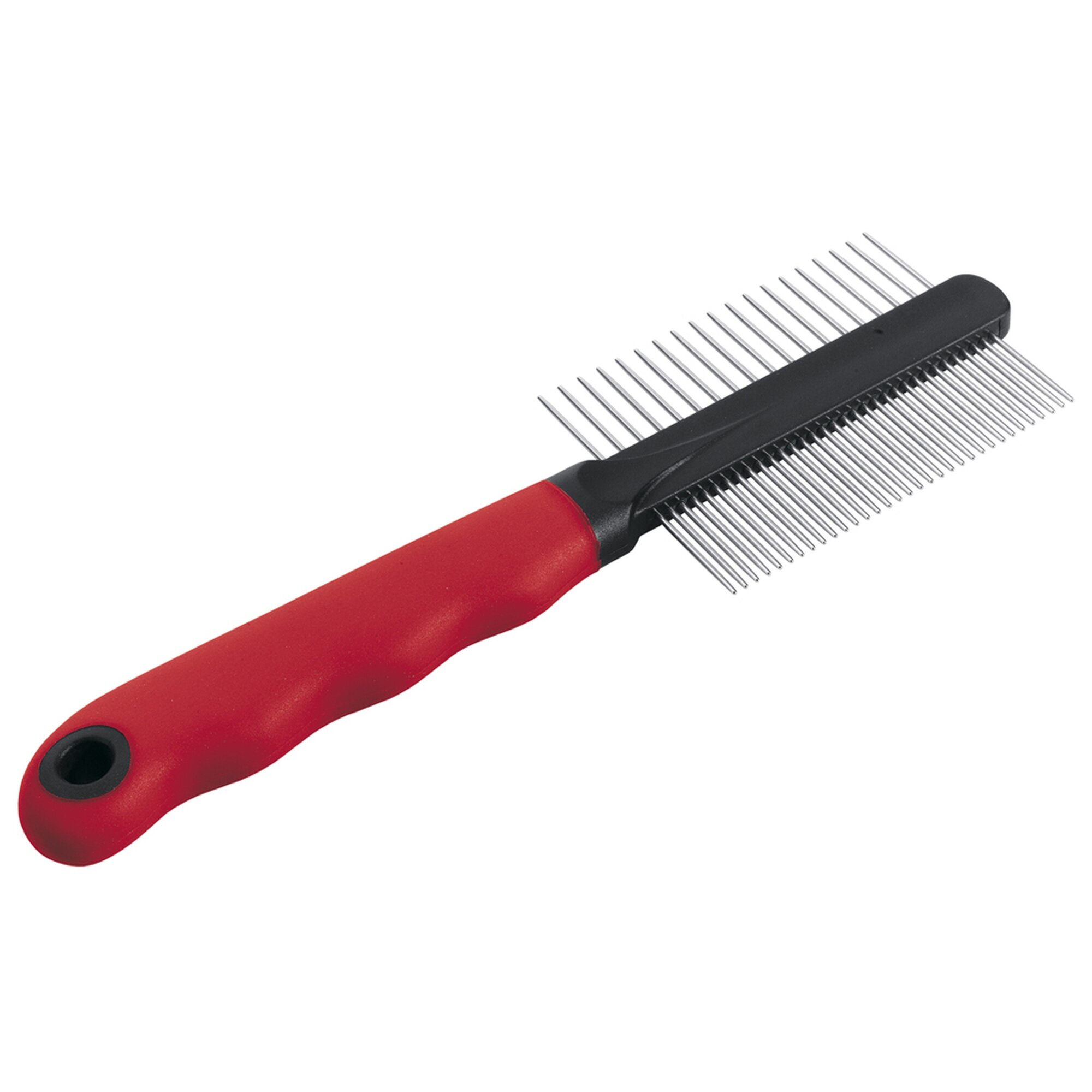 Расческа для собак и кошек Ferplast GRO5864, двухсторонняя, комбинированная, с закруглёнными на концах зубцами