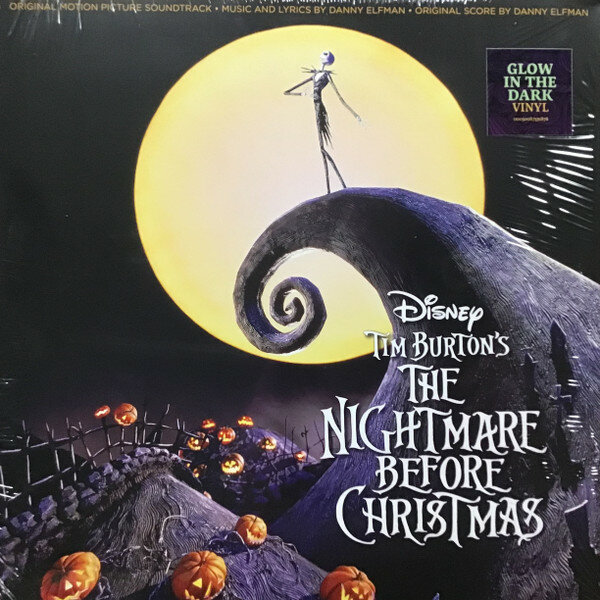 Пластинка виниловая Danny Elfman "Tim Burton's The Nightmare Before Christmas (OST)" 2LP (COLOURED, Glow In The Dark) NEW