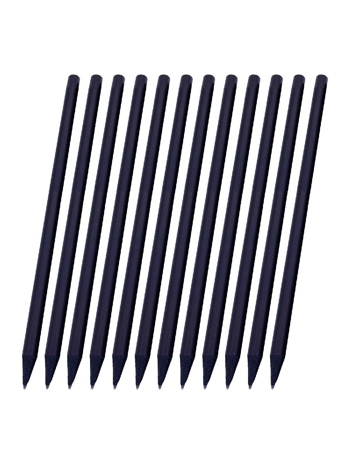 12 шт. Для рисования карандашом для письма Деревянные карандаши Черный стержневой карандаш