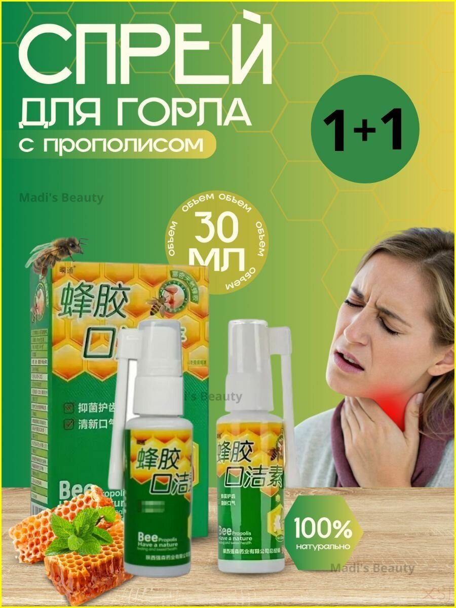 Спрей для горла и полости рта с прополисом