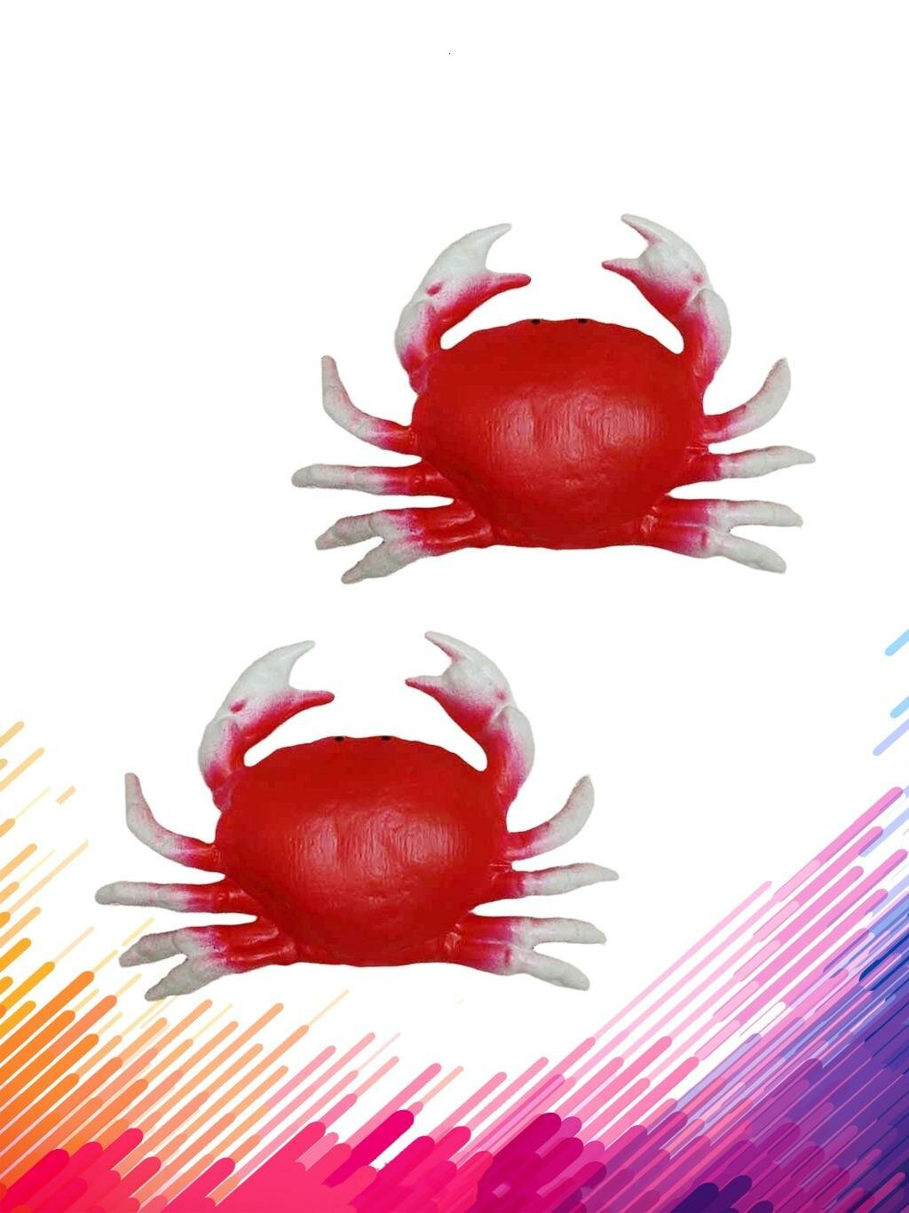 Художественный декоративный краб, 2 штуки - S