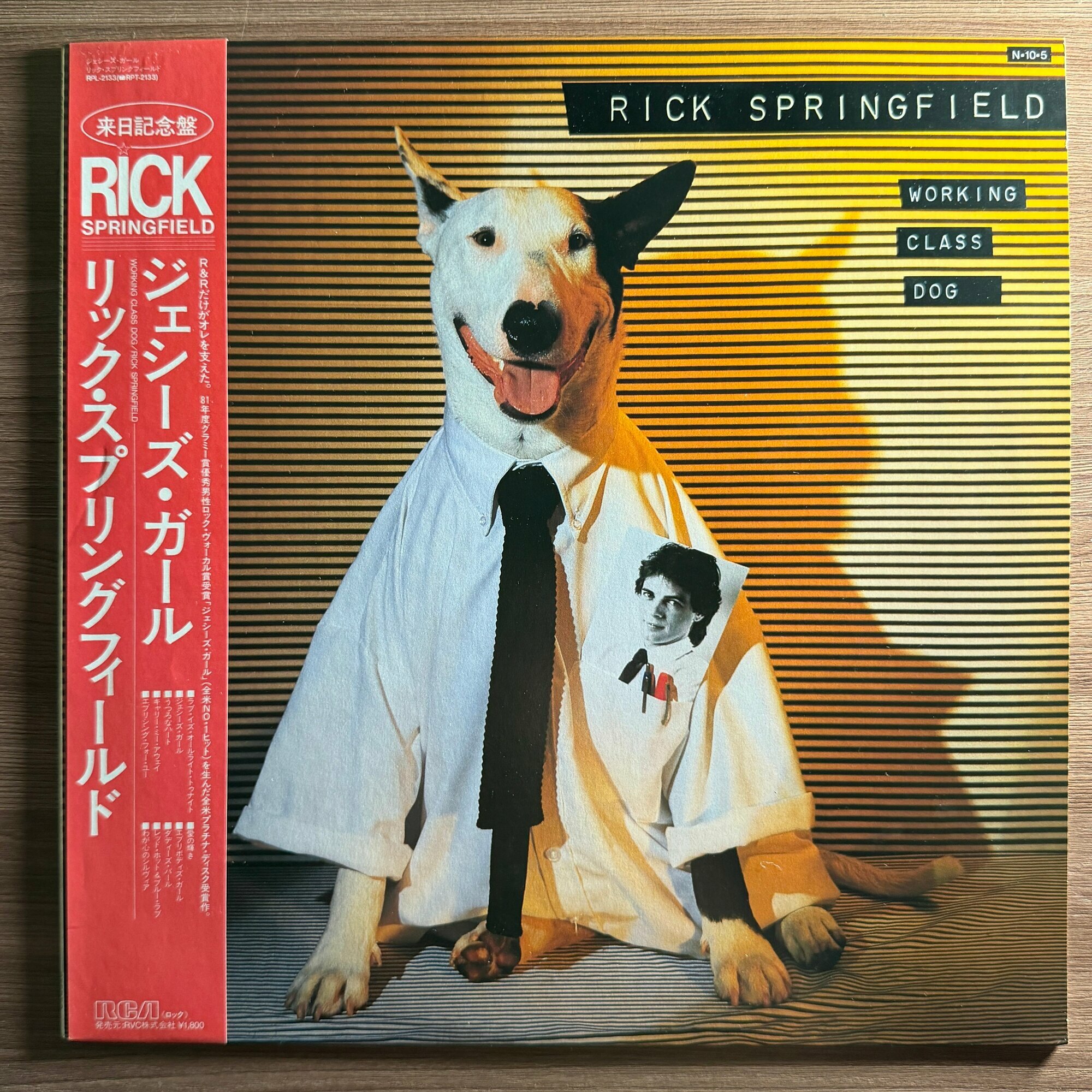 Виниловая пластинка Rick Springfield Working Class Dog (Япония 1984г.)
