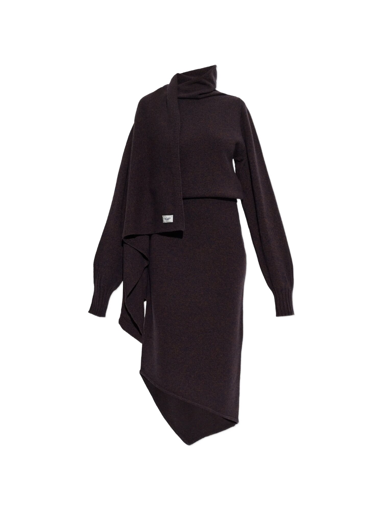 Платье Brown midi dress