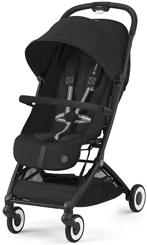 Cybex Orfeo (Magic Black 2024 (лого справа) с дождевиком и бампером)