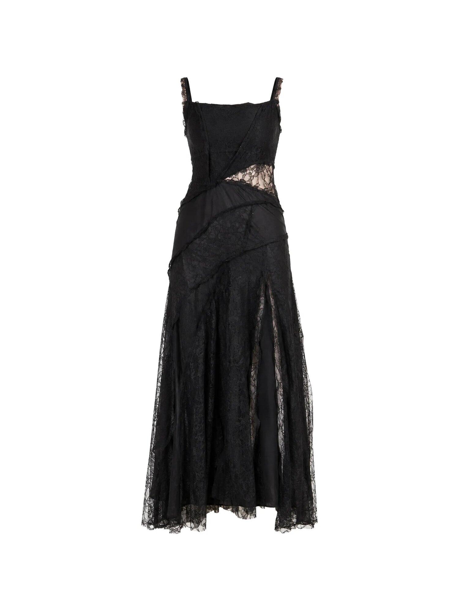 Платье Blumarine Lace patchwork maxi dress