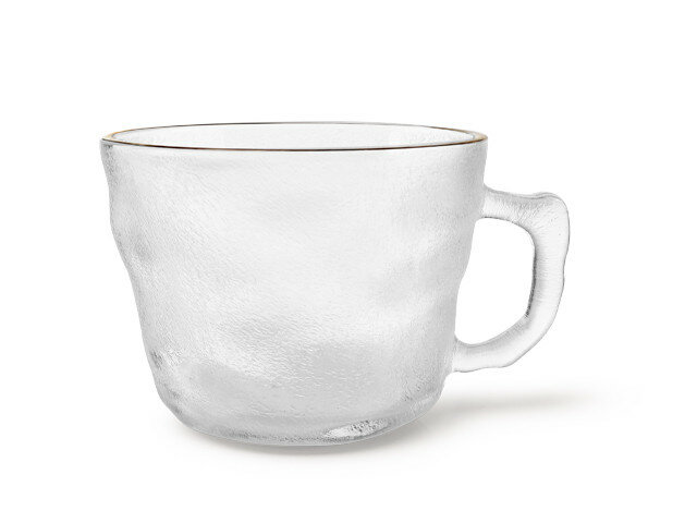 16510 FISSMAN Кружка 300 мл с золотым ободком (стекло)