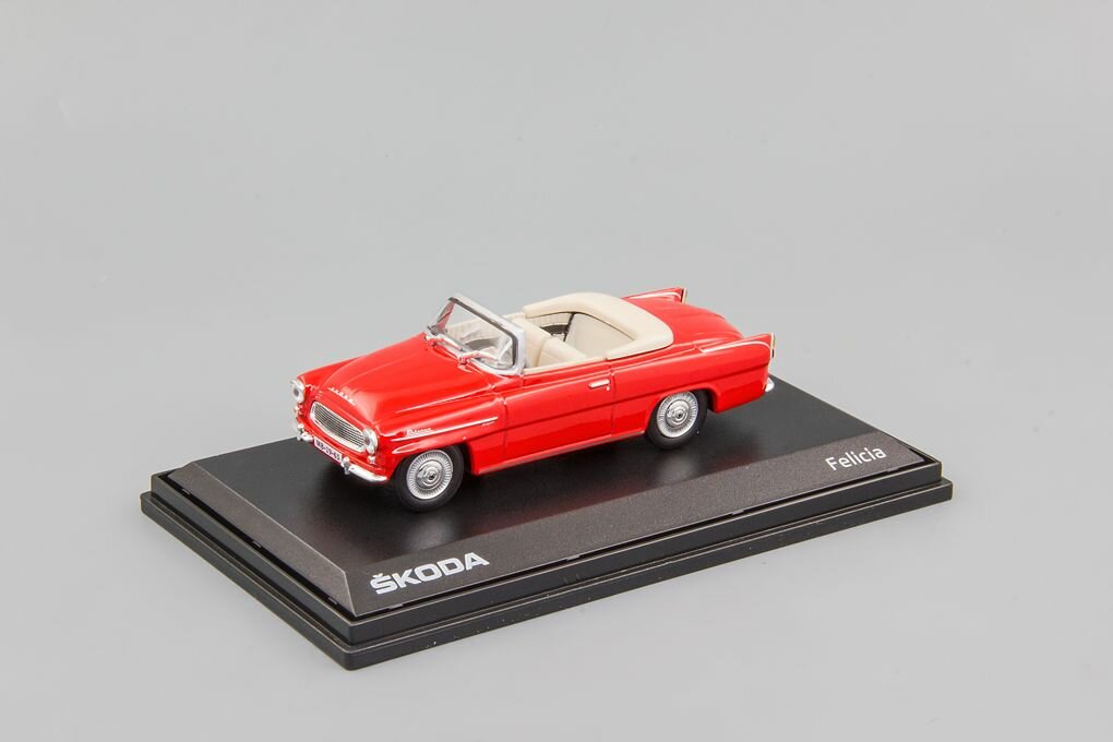 Масштабная модель Skoda Felicia Roadster (1963) Light Red