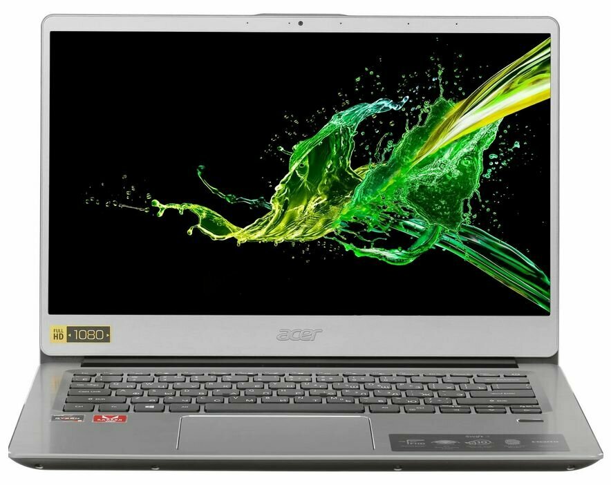 14" Ноутбук Acer Swift 3 SF314-41-R46X (NX. HFDER.003) серебристый - 1920x1080, IPS, AMD Ryzen 5 3500U, ядра: 4 x 2,1 ГГц, 8 ГБ, SSD 256 ГБ, AMD Radeon Vega 8, Windows 10 Home