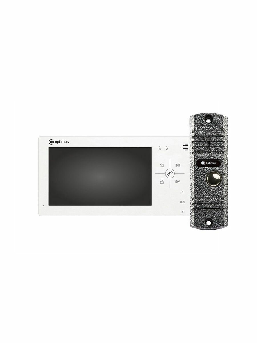 Комплект видеодомофона Optimus VM-7.0 + DS-700L (Серебро)