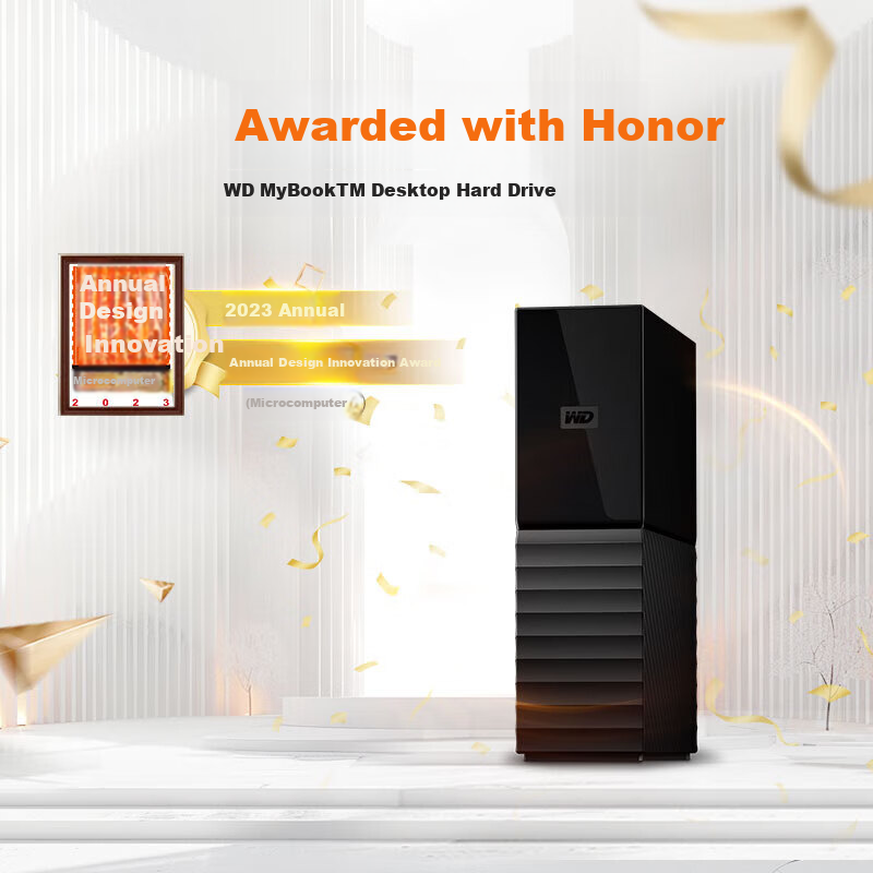 Western Digital (WD) 24TB Portable Hard Drive USB3.0 Desktop Storage My Book 3.5-inch High Capacity Mechanical Hard Drive Mobile Desktop Enterprise Office External Encryption