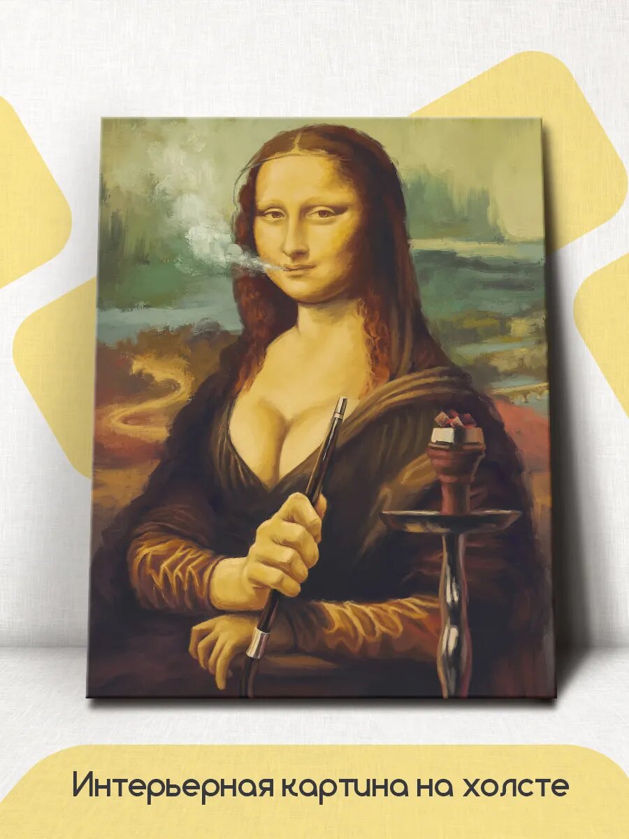 Картина на стену интерьерная Мона Лиза 18+ 30x40 см