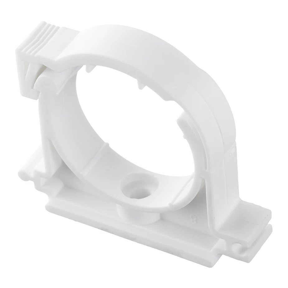 Фиксатор 40 мм для полипропиленовых труб с защелкой (10 шт.)