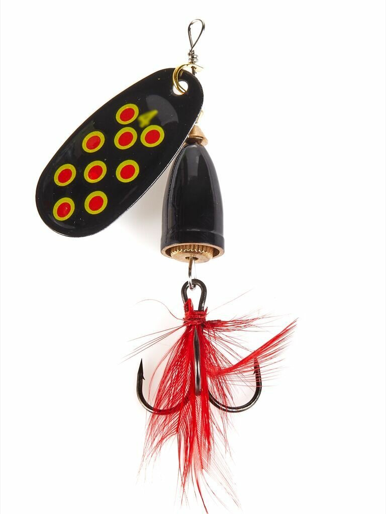 Блесна на щуку вращающаяся (вертушка) Lucky John BELL SPIN 05 013.0г BRD набор приманок для ловли среднего окуня, судака и жереха , снасти рыболовные для зимней и летней рыбалки