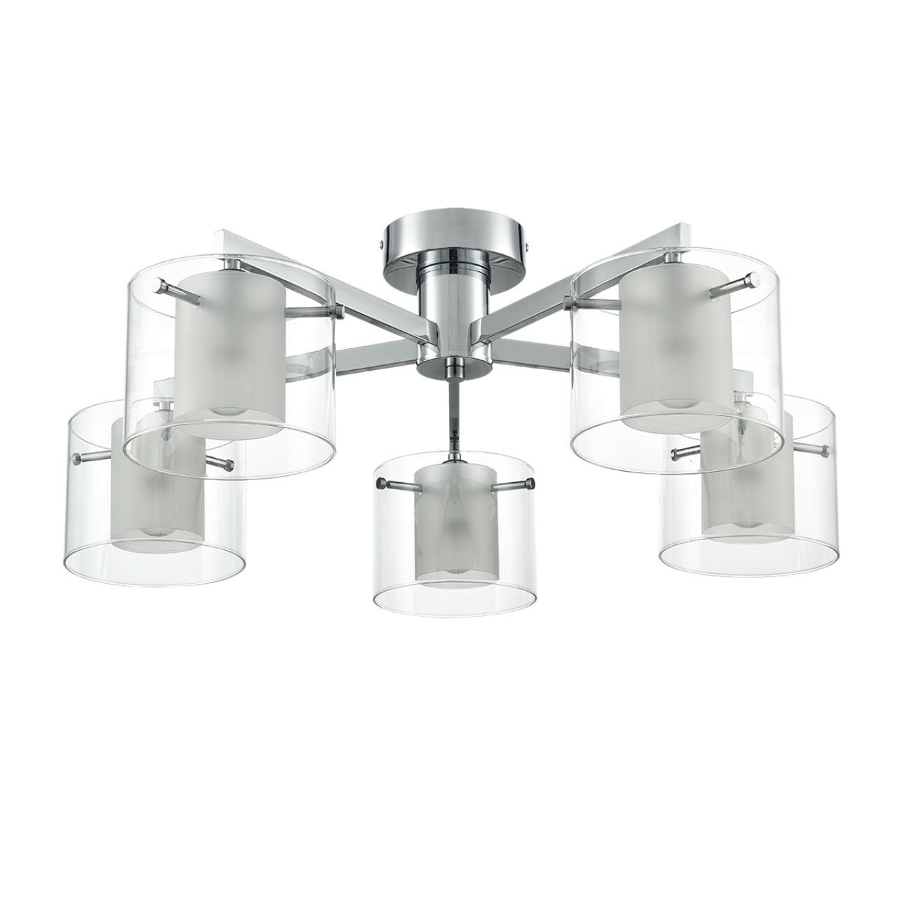 LUMION 8261/5C MODERNI LN26 135 металл/стекло, хром/прозрачный Люстра потолочная E14 5*40W 220V VERDI