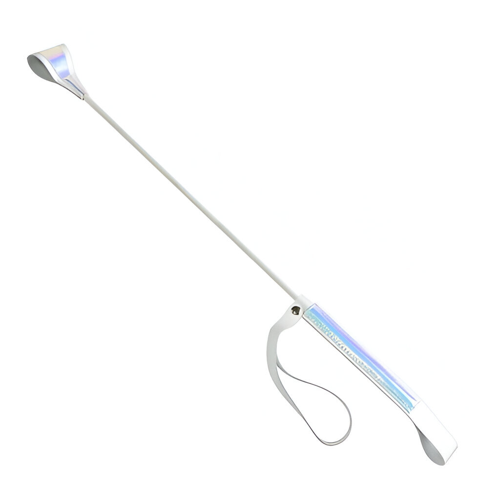 Классический кожаный стек с объемным шлепком, цвет белый, СК-Визит 3180-39