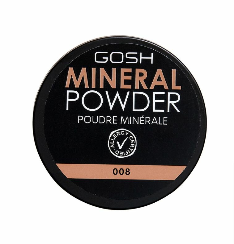 GOSH Пудра для лица минеральная Mineral Powder, 008 Tan, 8 г