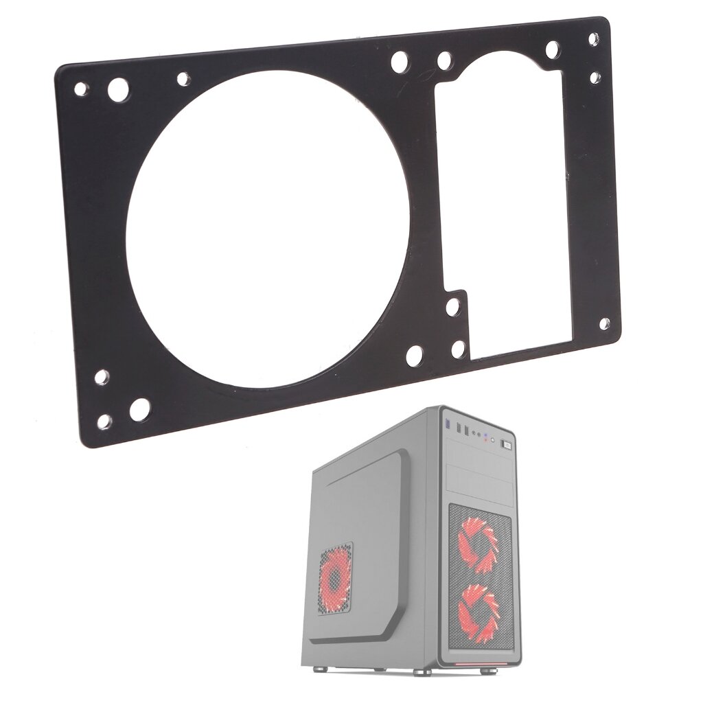 Кронштейн металлический для БП 1U и вентилятора 8 см