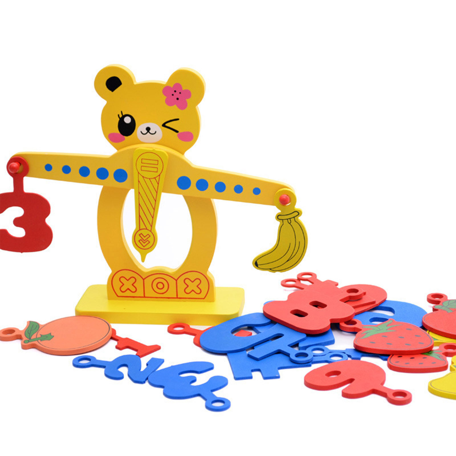 Детские весы-балансир, настольная игра на равновесие, развивающая игра с числами, забавная настольная игрушка, лучший подарок (10,04 x 11,22 дюйма).