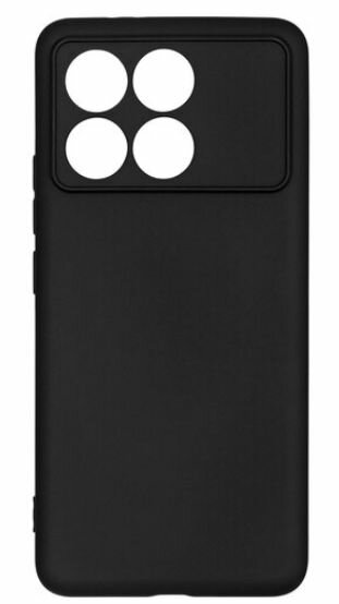 Чехол накладка для Poco F6 Pro чёрная / Чехол на Поко Ф6 Про чёрный