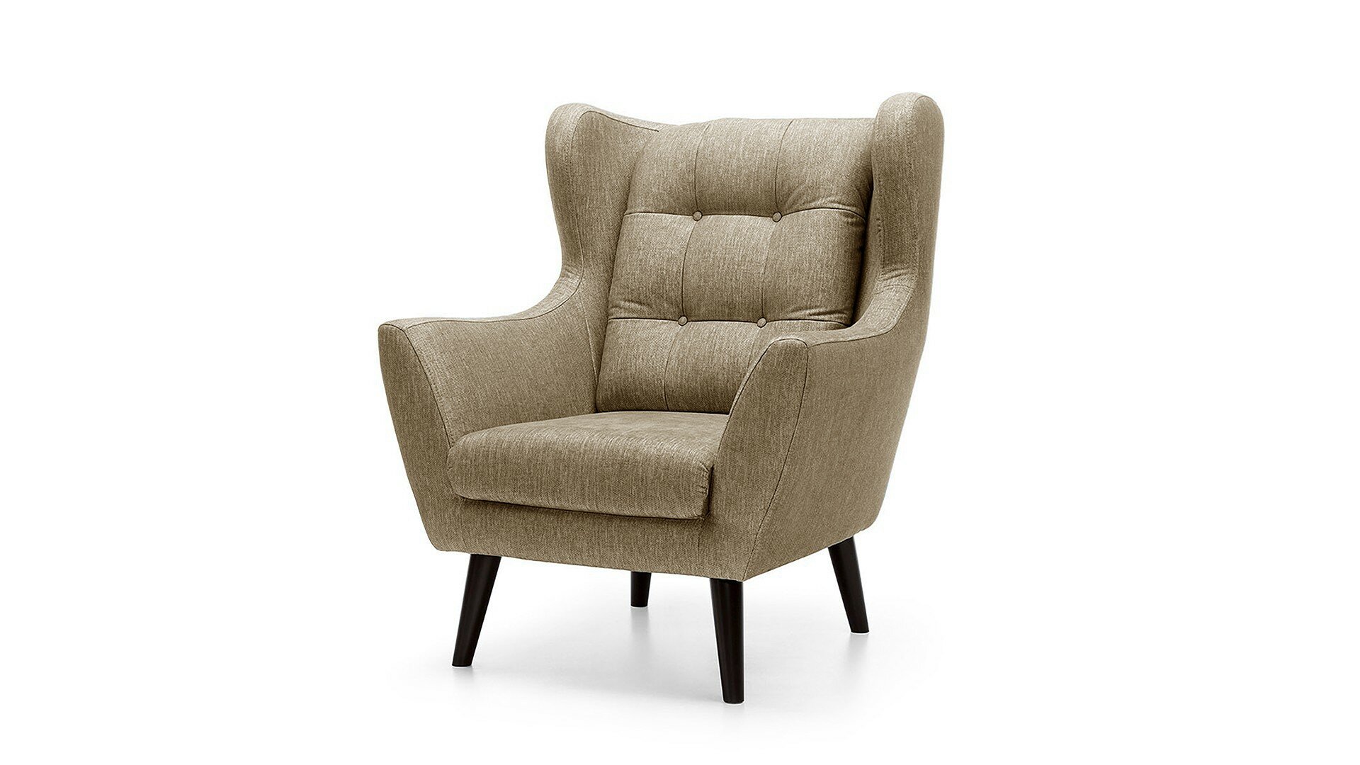 Кресло Ньюкасл Strong 01 NOW 89x85x105 см, коричневый Рогожка, нераскладной Фиеста