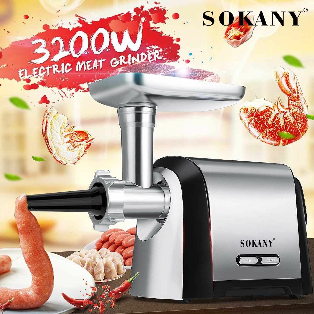 Мясорубка Sokany SK-088, сменные насадки, планетарный миксер, 32 см